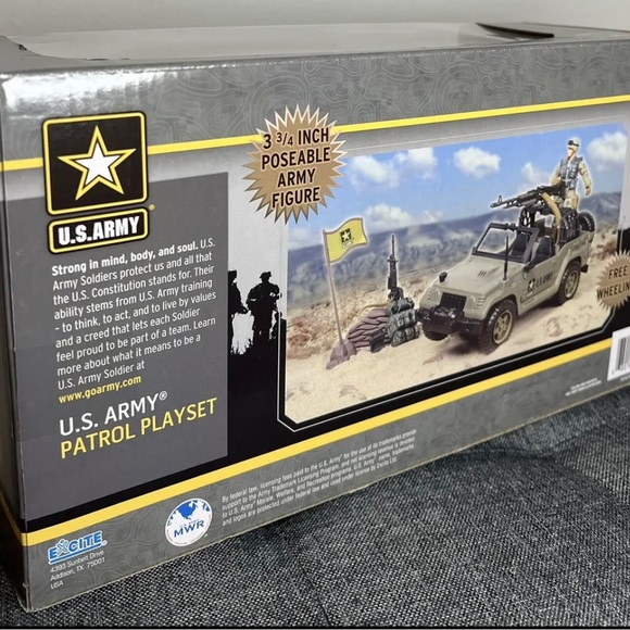 U.S. Army | Toys | Official Us Army Patrol Playset W Action Figure 375 ...